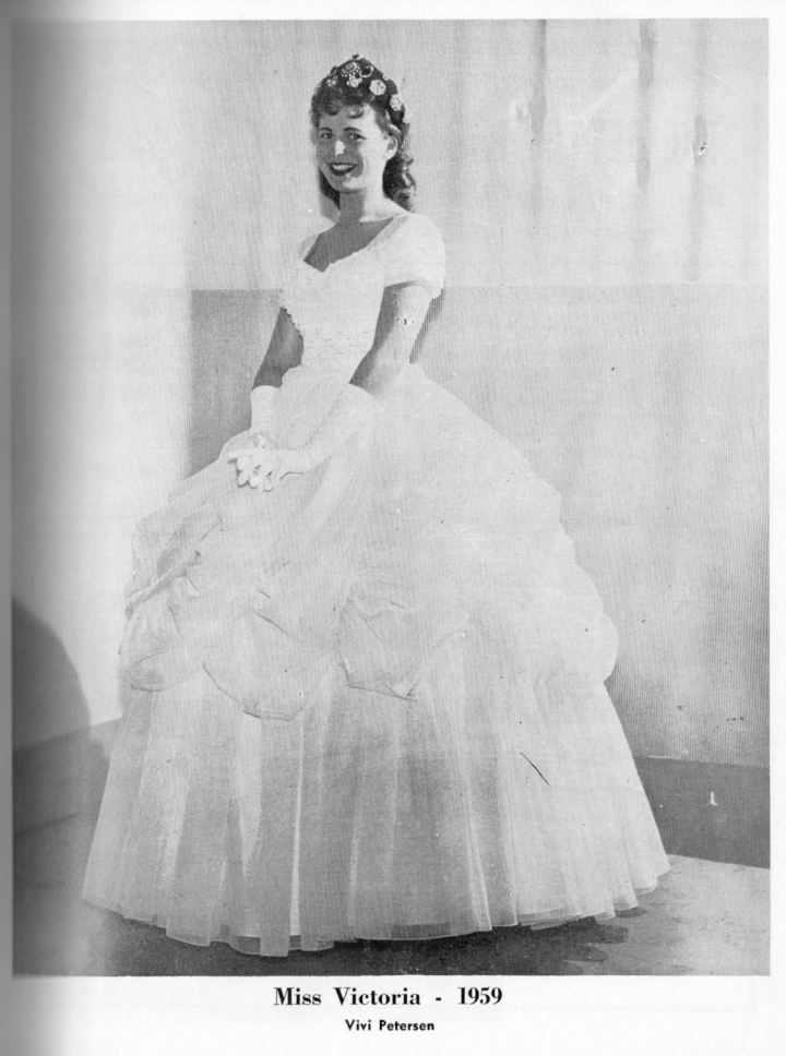 Vivi Petersen, Miss Victoria 1959 - Victoria High School Alumni Association