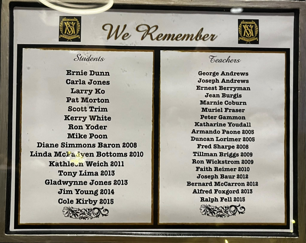 Class of 1975 Celebrates 50 Years - Victoria High School Alumni Association